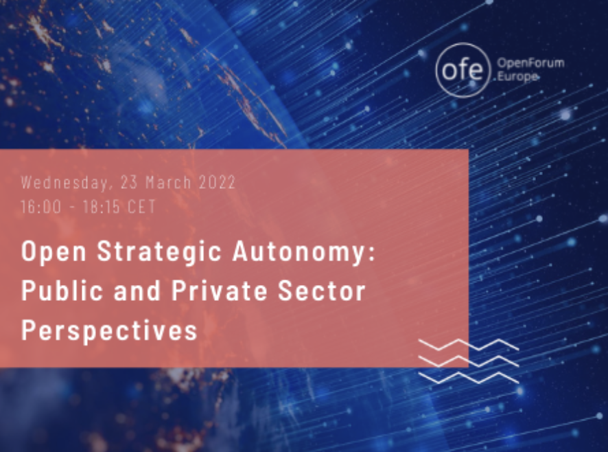 Open Strategic Autonomy: Public and Private Sector Perspectives - SBHSS